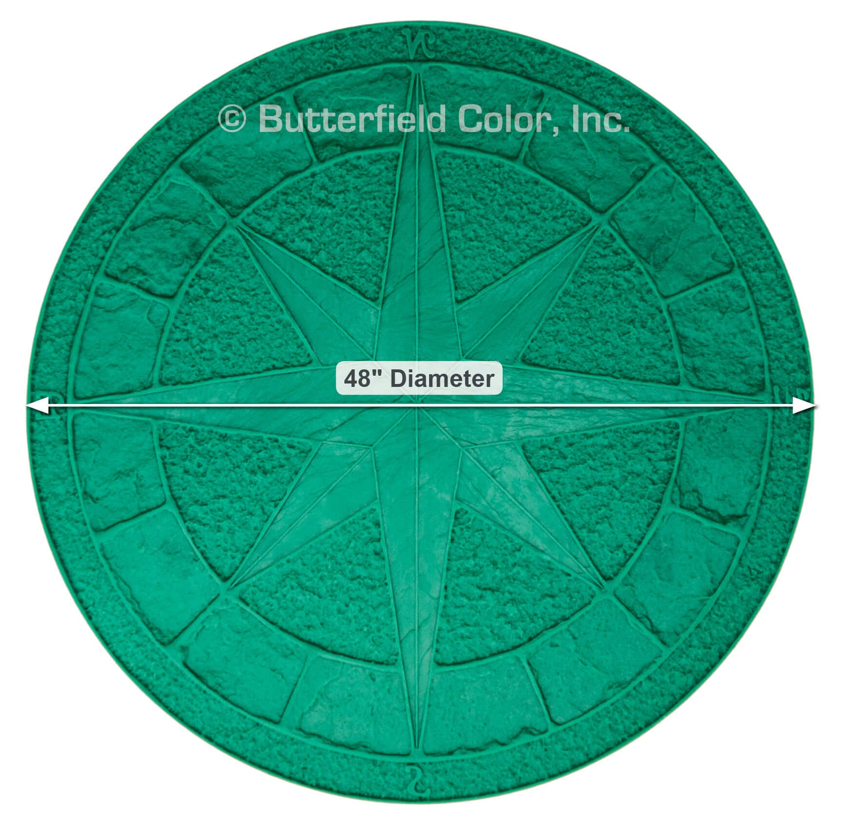 Shop 48" Compass Rose Concrete Stamp | Metropolitan Materials